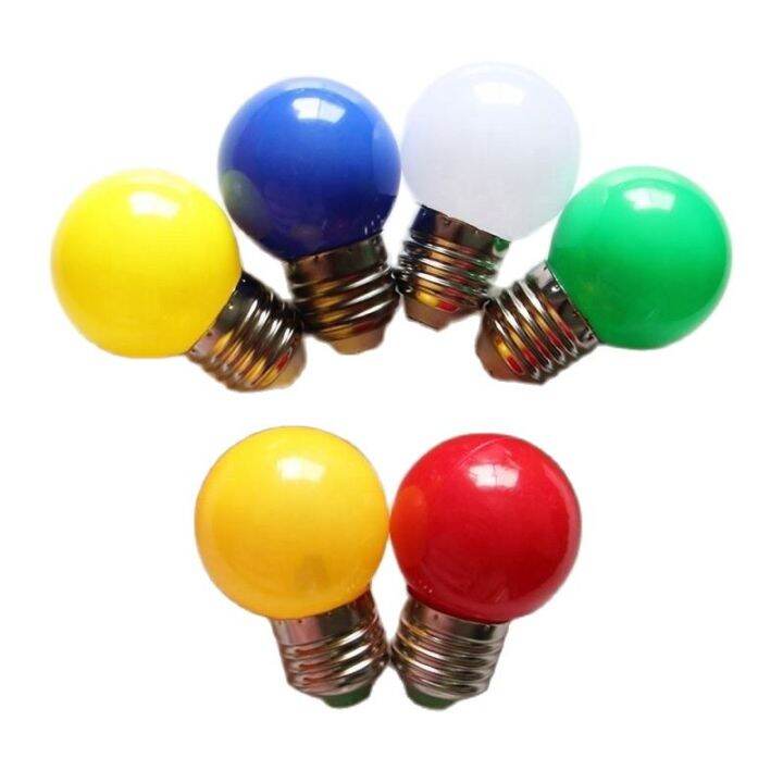Lampu LED BULAT 1w 1 watt 3w 3watt 5w 5 watt Warm White Kuning Biru ...