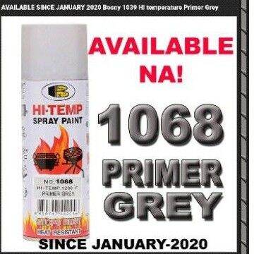 Bosny HI TEMP 1200F PRIMER GREY #1068☝ | Lazada PH