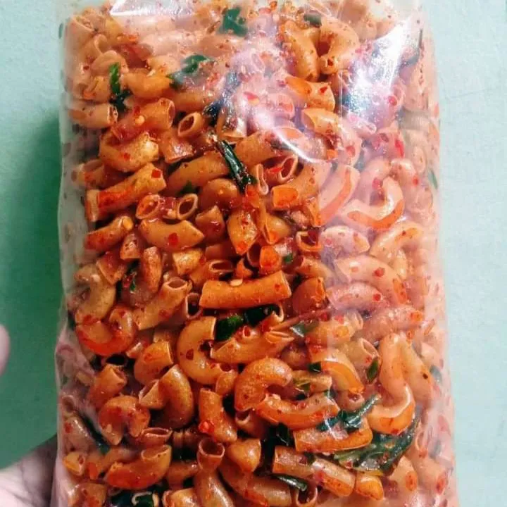 MAKARONI BALADO CEMILAN GURIH MANIS/CEMILAN MURAH COD /MAKANAN RINGAN ...