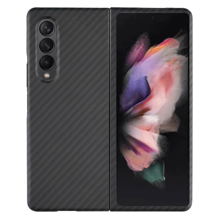 Real carbon fiber case For Samsung Galaxy Z Fold3 case,Aramid fiber ...