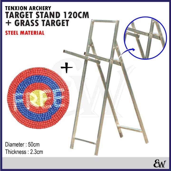 Free Target Butt Light Weight Metal TenXion Archery Target Stand ...