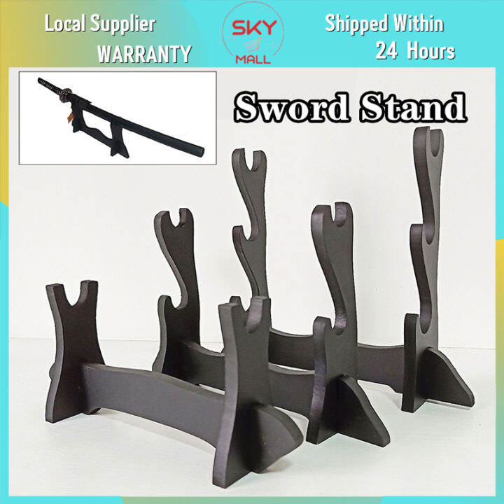 1/2/3 Layers Samurai Sword Bracket Katana Holder Wooden Display Stand ...