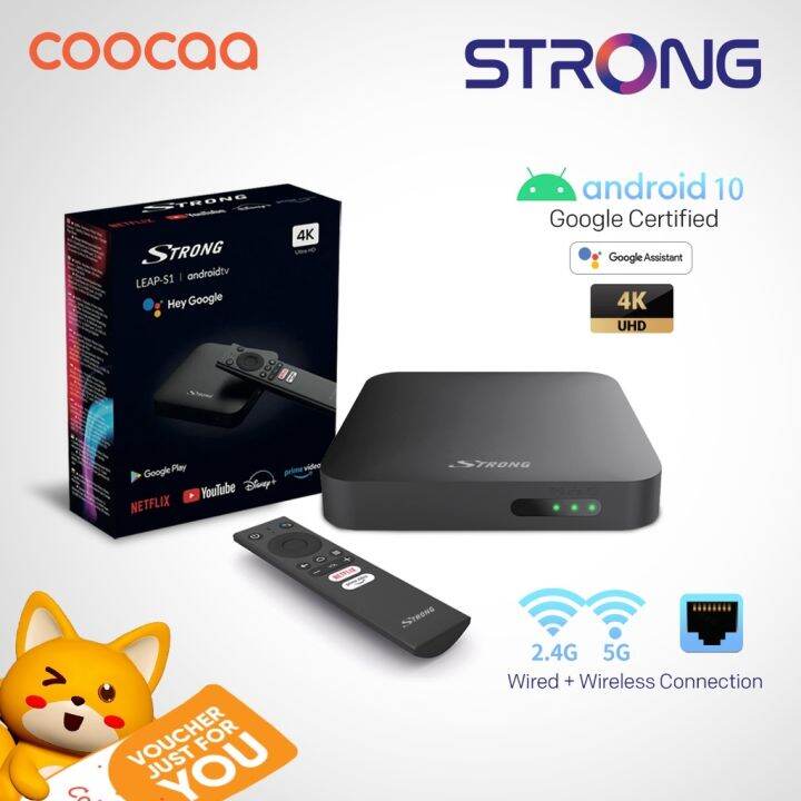 Ultra HD smart original TV Box ☋ Strong LEAP-S1 2G＋8G 4KHD10.0 wifi/LANyoutube TVbluetooth 4.2 ...