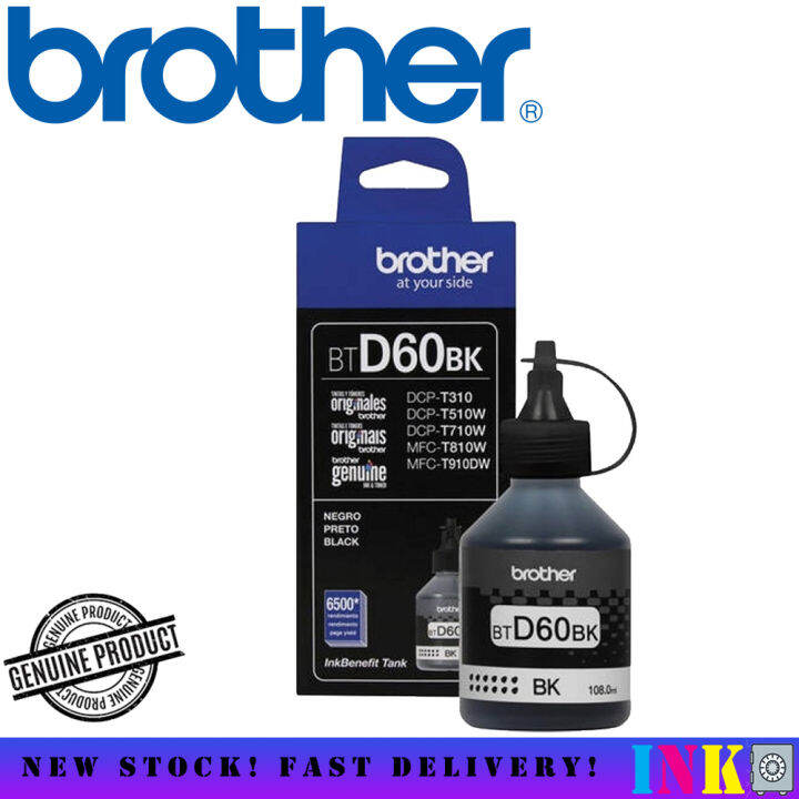 Brother Original BTD60BK Ink (Black) Refill Bottle for Brother Printers ...