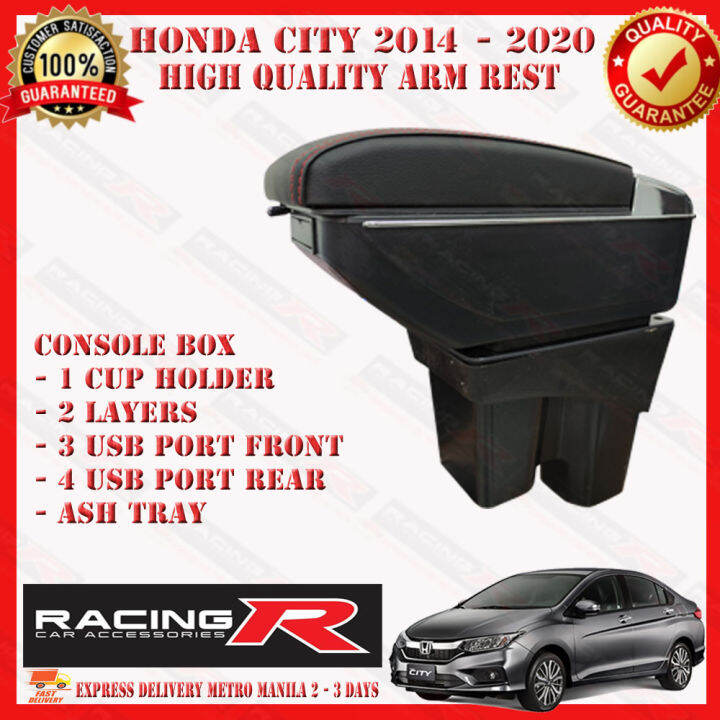 Honda City 2014 to 2024 Console Box Premium / Car Armrest / Console Box ...