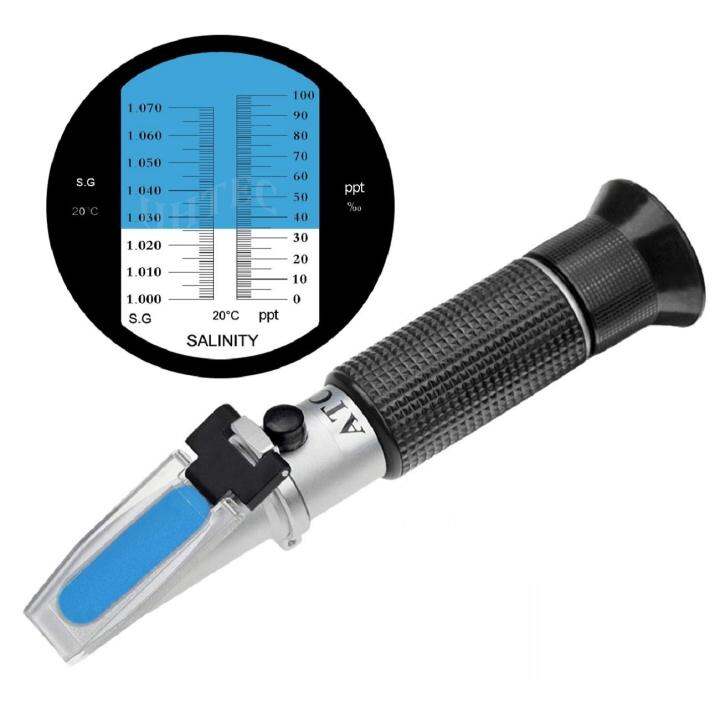 Xshopping - เครื่องวัดความเค็ม Salinity Refractometer 0-100% PPT ...