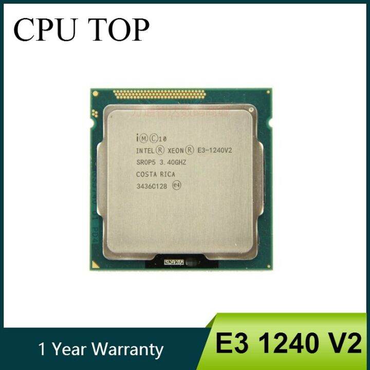 1 Xeon E3 1240 V2 8M Cache 3.40 Ghz SR0P5 LGA 1155 E3 1240-V2 CPU ...