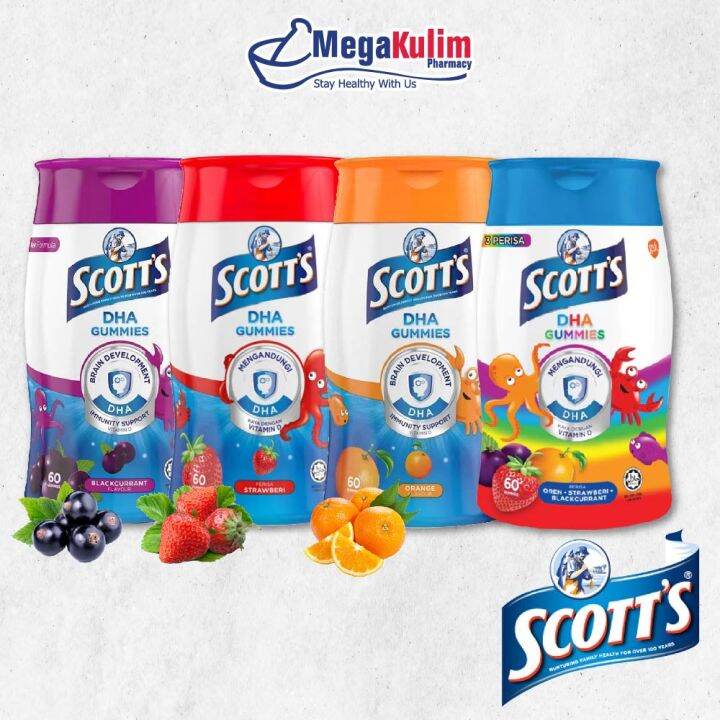 Scott's DHA Chewable Gummies 60's | Lazada