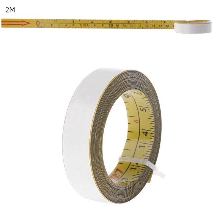 Inch & Metric Self Adhesive Tape Measure Steel Miter Saw Scale Miter ...