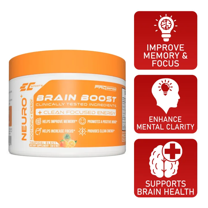 EC Sports Neuro+ Brain Boost – Improve Memory, Increase Focus ...