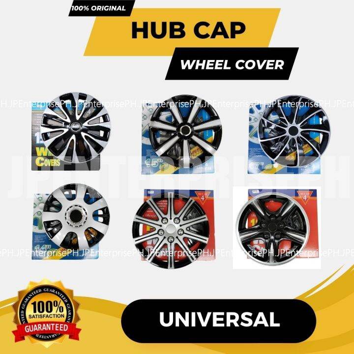 4 PCS Set 2- Tone Universal Wheel Cover Hub cap 12" 14" 15" inches R12 ...