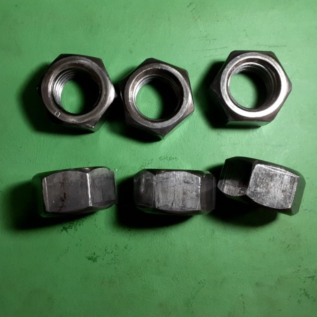 MUR BAJA 1 INCHI MUR HEX NUT 1 IN WARNA HITAM MUR HEXA SATU INCI ...