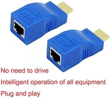 HDMI 1080P 30M Extender Over Ethernet LAN CAT5e CAT6 Network Cable ...