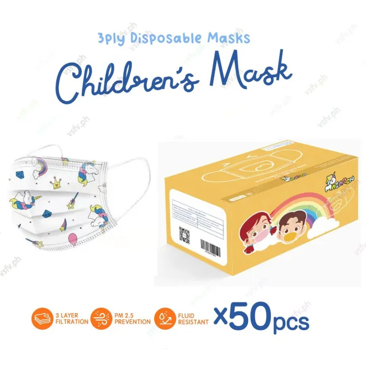 1 box of Disposable Kids Face Mask | Lazada PH