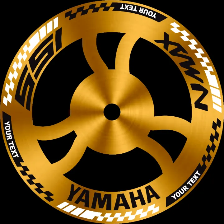 (Sticker Only) Yamaha Nmax Customized Mags/Rim Decal/Sticker (pair ...