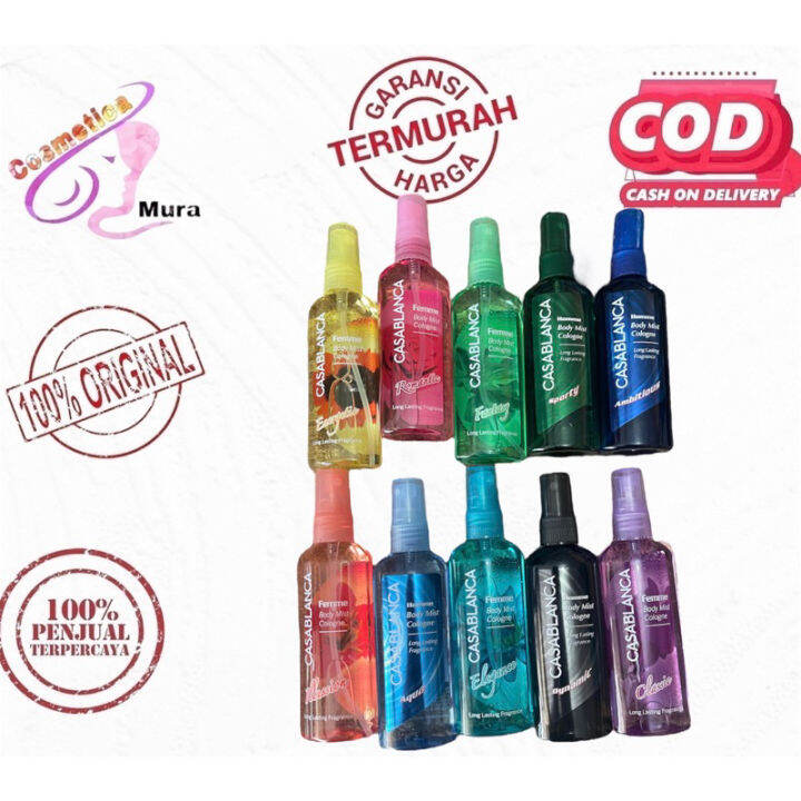 [ 100 ml body mist cologne ] casablanca body mist cologne 100 ml ...