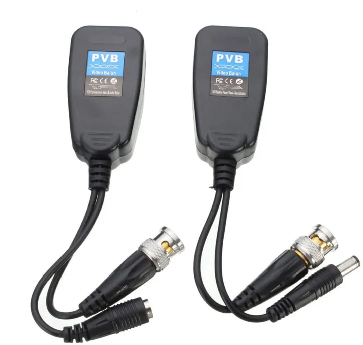HD-CVI/TVI/AHD Passive Video Balun with Power Connector and RJ45 CAT5 ...