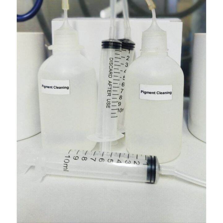 Pigment/Sublimation Printer Head Cleaner 100 ml with syringe and hose ...