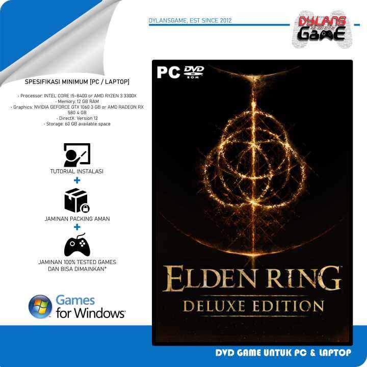 Elden Ring Deluxxe Edition PC - Kaset Game PC - Game Laptop | Lazada ...