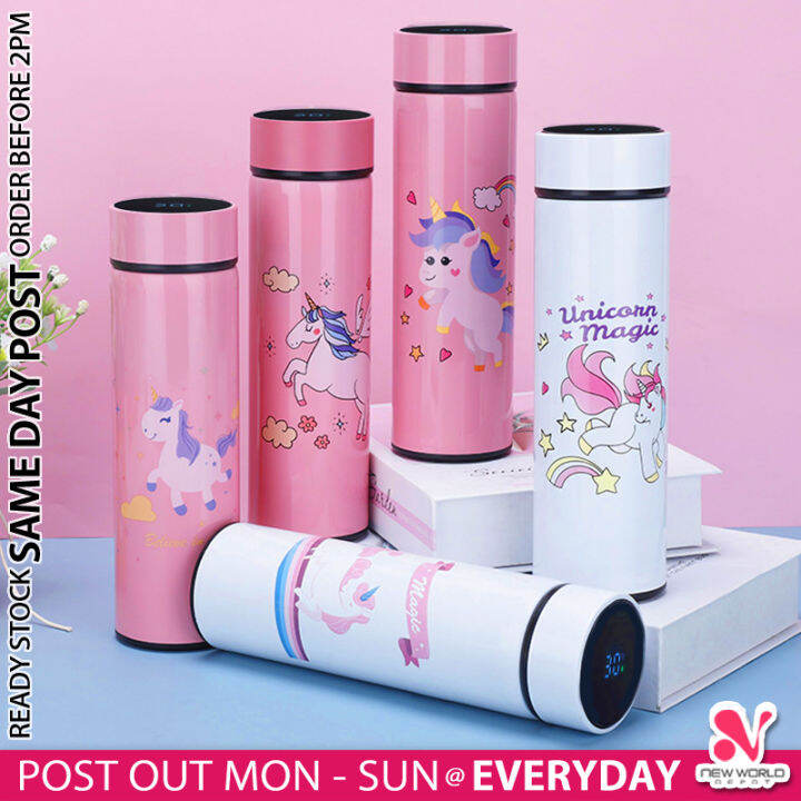 𝗗𝗢𝗨𝗕𝗟𝗘 𝗜𝗡𝗦𝗨𝗟𝗔𝗧𝗘𝗗 》Temperature Display LED Vacuum Flask 304 Stainless ...