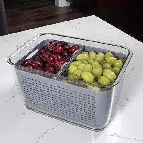 K FINDS Kitchen Spaces Colander Stackable Food Storage Bin, Multi ...