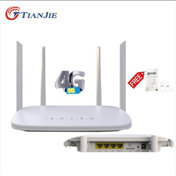 TIANJIE 4G CPE LTE SIM CARD Router Wifi Unlock 300Mbps High Speed ...