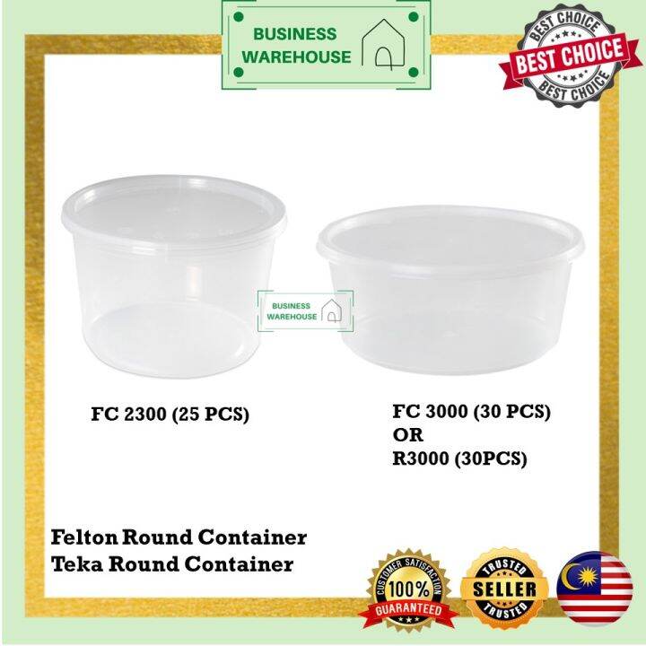 FELTON / TEKA / FC 2300 / FC 3000 / R3000 TAPAU ROUND CONTAINER / BEKAS ...