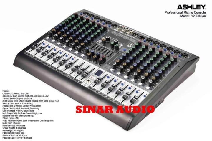 Mixer Ashley 12 Edition 12 Channel Bluetooth Original ASHLEY | Lazada ...