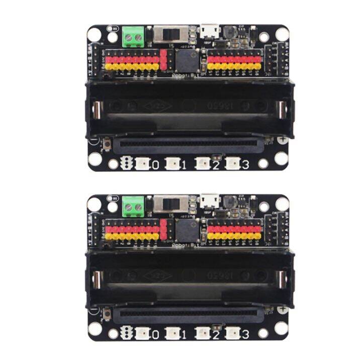 2x Micro Bit Expansion Board Robotbit V2 0 Supports Makecode Offline Programming For Micro Bit
