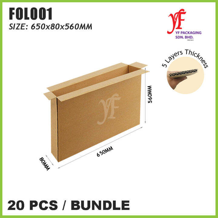 Full Overlap Slotted Container / Frame Cartons Box (20pcs) 650x80x560mm ...