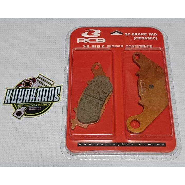 RCB S2 CERAMIC BRAKE PAD VFC/VFI/REAR NMAX V1 V2/SMX 135 FRONT/SNIPER ...