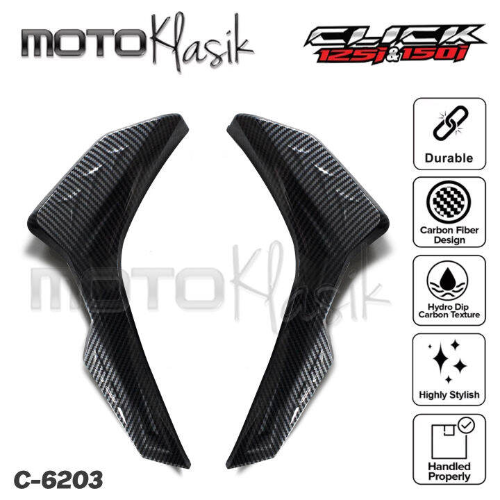 HONDA CLICK 125I / 150I LEG SHIELD GARNISH COVER CARBON C-6203 FOR ...