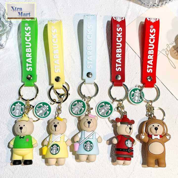 XM - Gantungan Kunci Karakter Beruang Premium Aesthetic Lucu Keychain ...