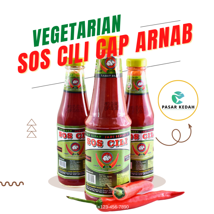 [VEGETARIAN] Chili Sauce Rabbit Brand | Sos Cili Cap Arnab 340g/650g ...