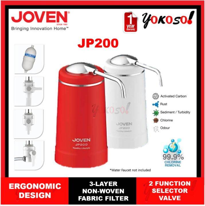 Joven JP200 Water Purifier (White / red) | Lazada