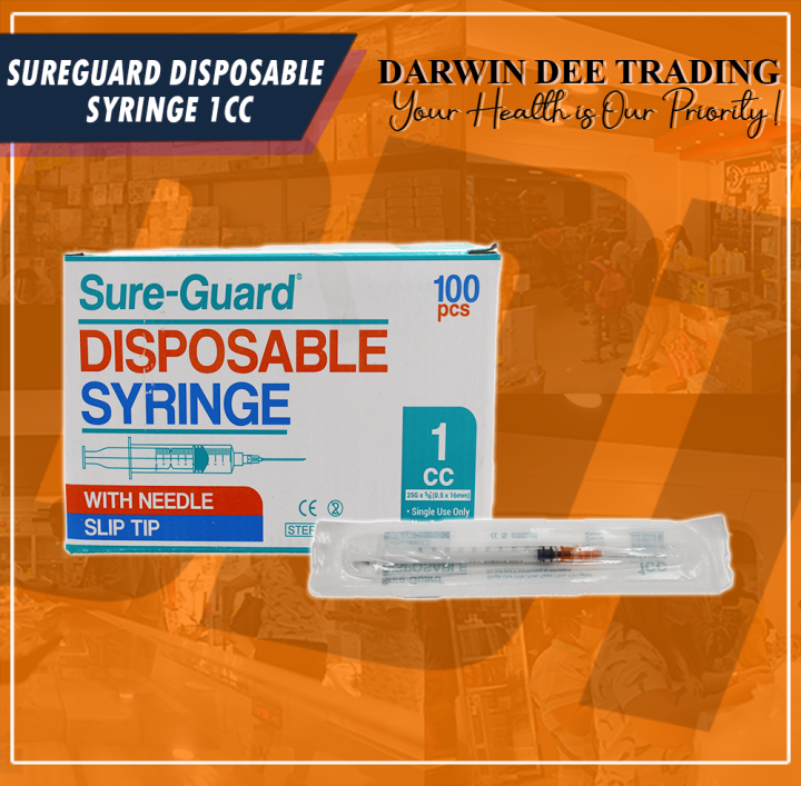 1CC SYRINGE SURE-GUARD PER BOX | Lazada PH