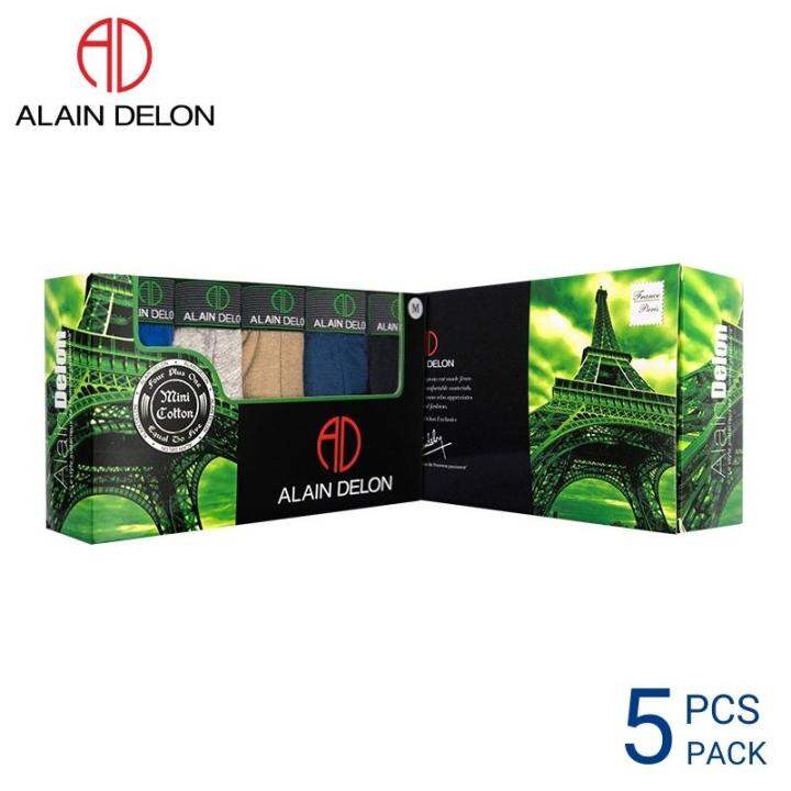 ALAIN DELON MEN UNDERWEAR MINI EXTRA SIZE - AD5593 (5 pcs pack) | Lazada