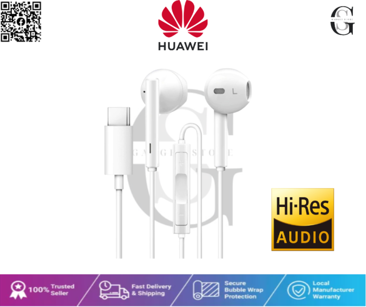 HUAWEI Earphone Type C (USB-C Edition) | 14mm Driver with Hi-res™ Audio ...