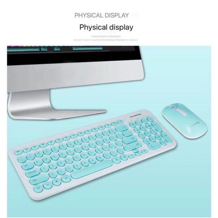 KM520 Punk Wireless Keyboard 2.4GHz Multimedia Computer Mouse Keyboard ...