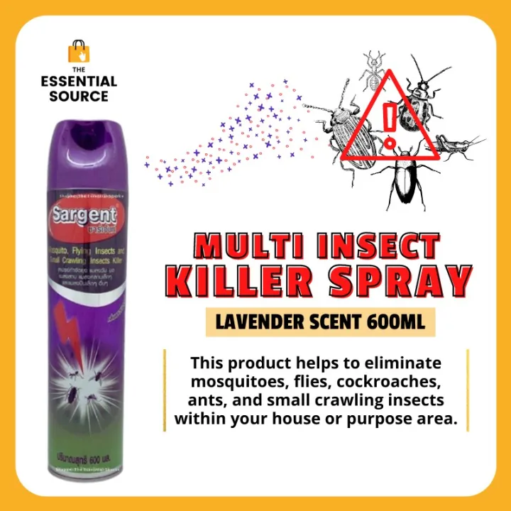 Sargent Insect Killer Spray Mosquito Cockroach Ant Killer Pest Killer ...