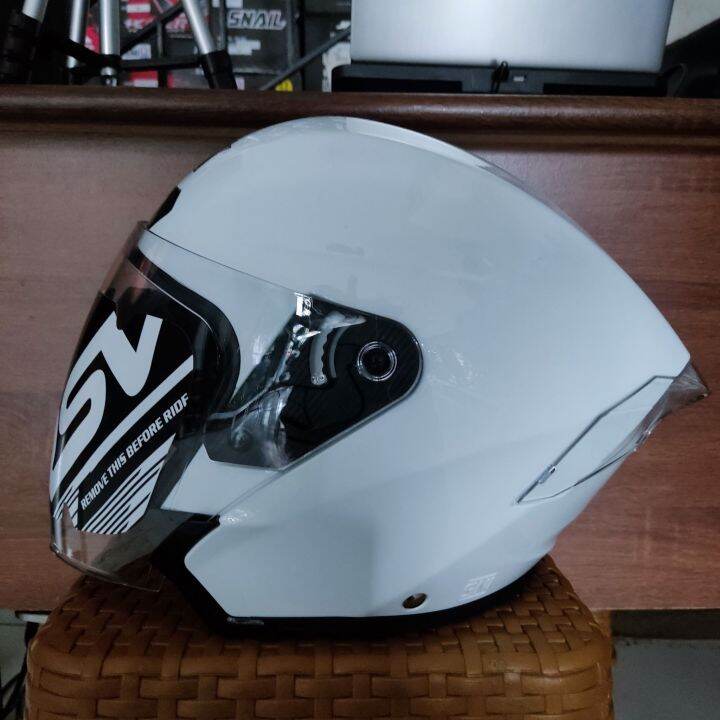 HELM RSV WINDTAIL SOLID WHITE HALF FACE RSV WINDTAIL | Lazada Indonesia