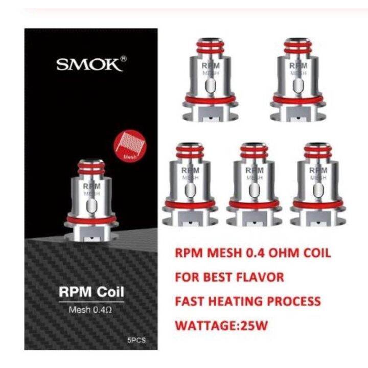 HOT [Ship Today] Smok RPM Replacement OCC 0.4ohm Coil Mesh 0.4 Ohm Full ...