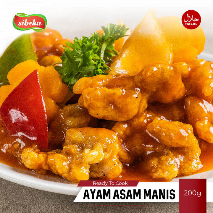 Daging Ayam Dengan Saos Asam Manis Halal 200 gram Frozen Food Ready To ...
