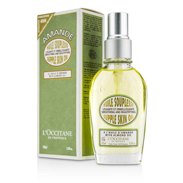 L'OCCITANE - Almond Supple Skin Oil - Smoothing & Beautifying 100ml/3.3oz | Lazada