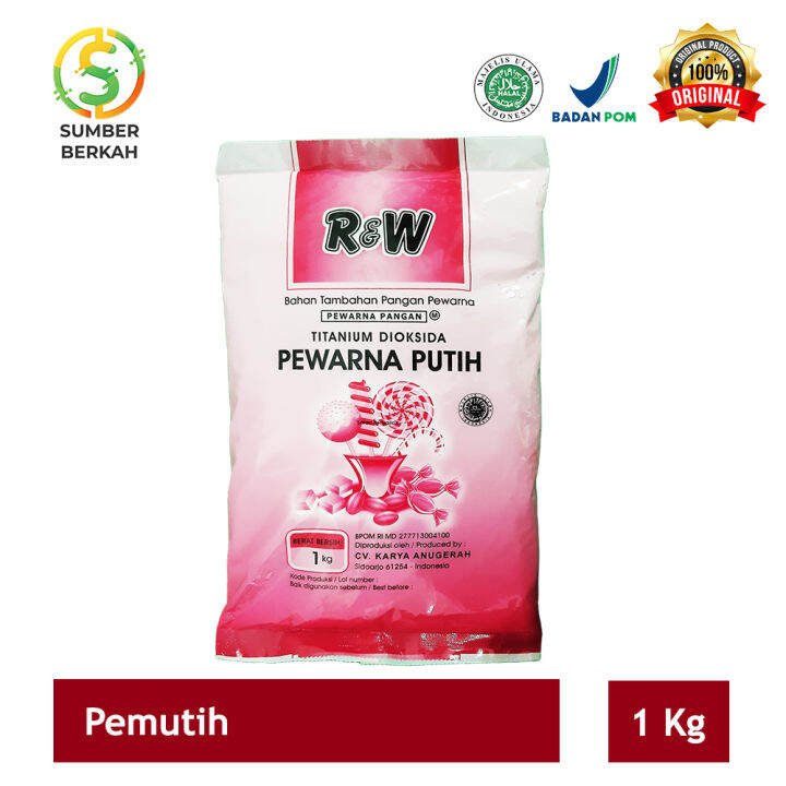Pewarna Putih Pemutih Makanan Rajawali R&W RW 1kg | Lazada Indonesia