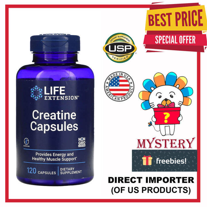 Life Extension, Creatine Capsules, 120 Capsules | Lazada PH