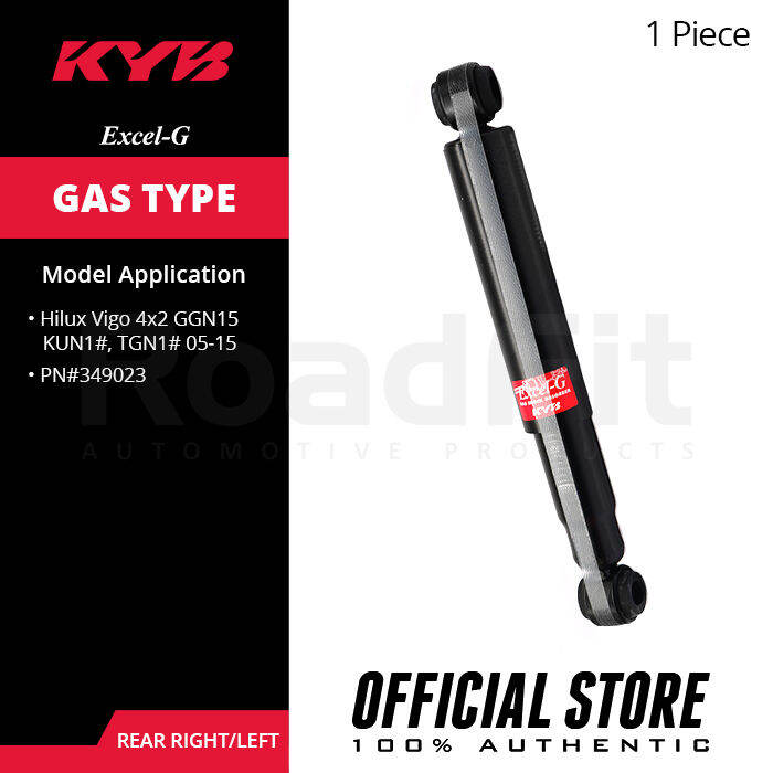KYB Excel-G Gas Shock Absorbers for Toyota Hilux Vigo 4x2 GGN15 KUN1 ...