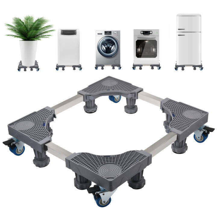 Washing Machine Base Frame Double Tube Design with 8 Feet + 4 Wheels ...