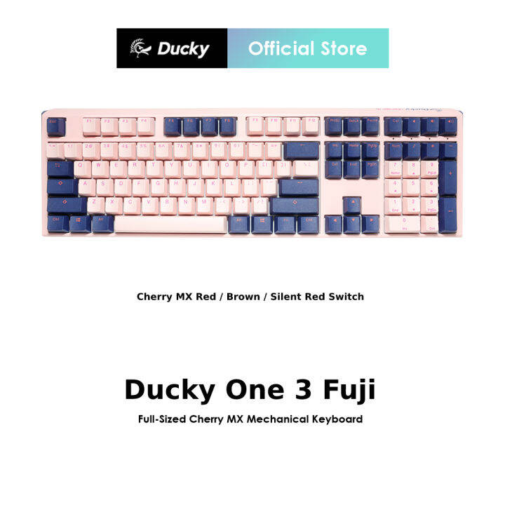 Ducky One 3 Fuji Full Size Cherry MX Mechanical Keyboard, (Cherry MX ...