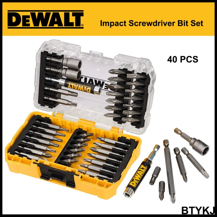 Dewalt 40 Pcs Impact Screwdriver Bit Set in Tough Case 25mm and 50mm ...